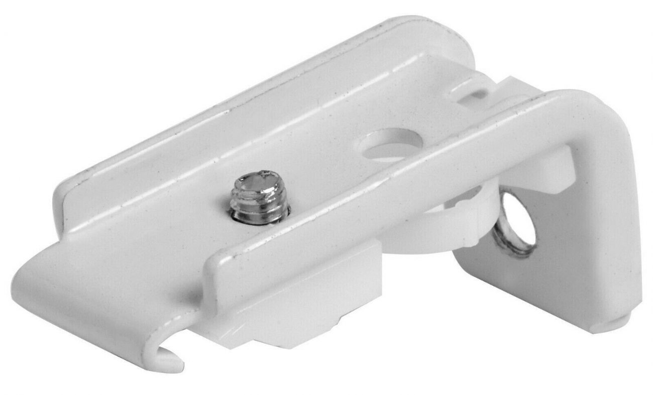 4x ILINE FINELINE Curtain Track 40mm White Face/Top Fix Support ...